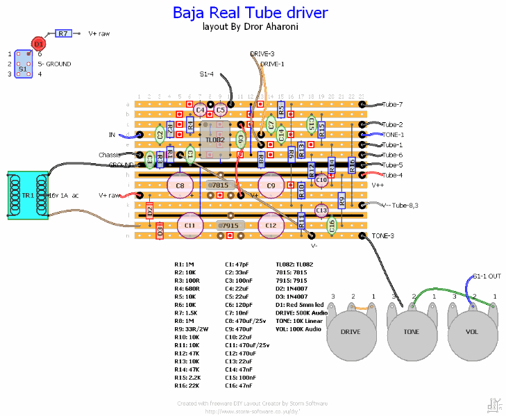 BAJA Real Tube Drive pedal project - Page 3 - freestompboxes.org